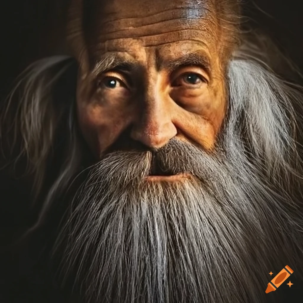 Saint with beard and moustache