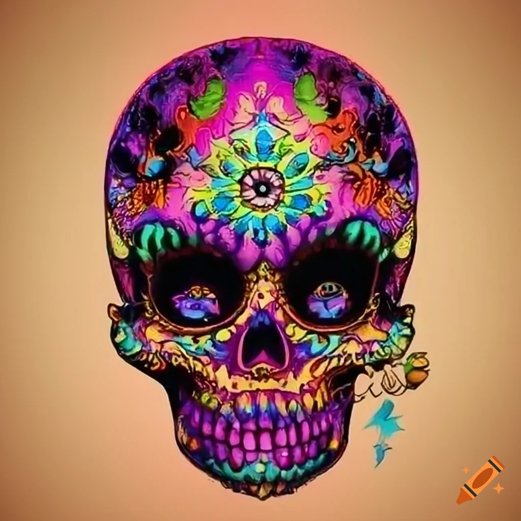 Calavera colorida