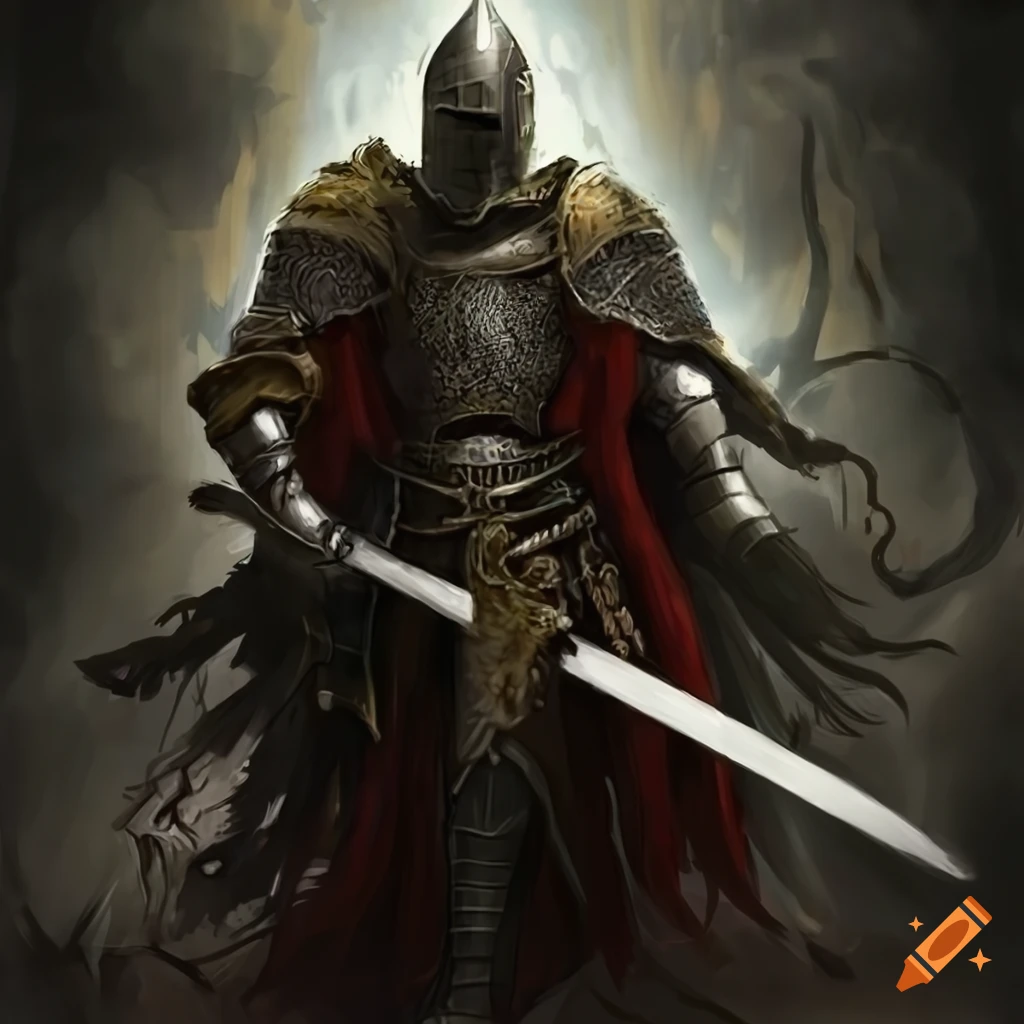 Battle worn knight on Craiyon