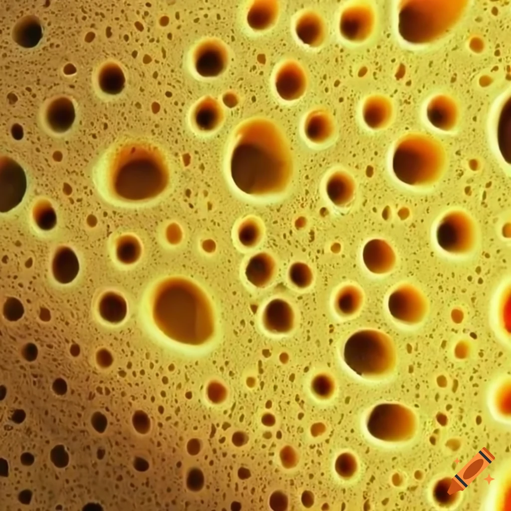 Cleaning yellow sponge lumpy