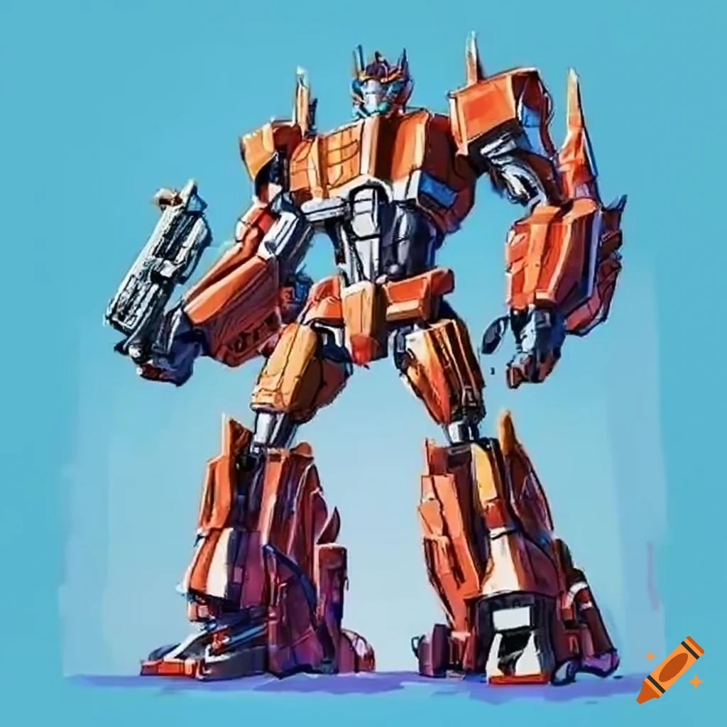 A group of transformers standing proudly in a line