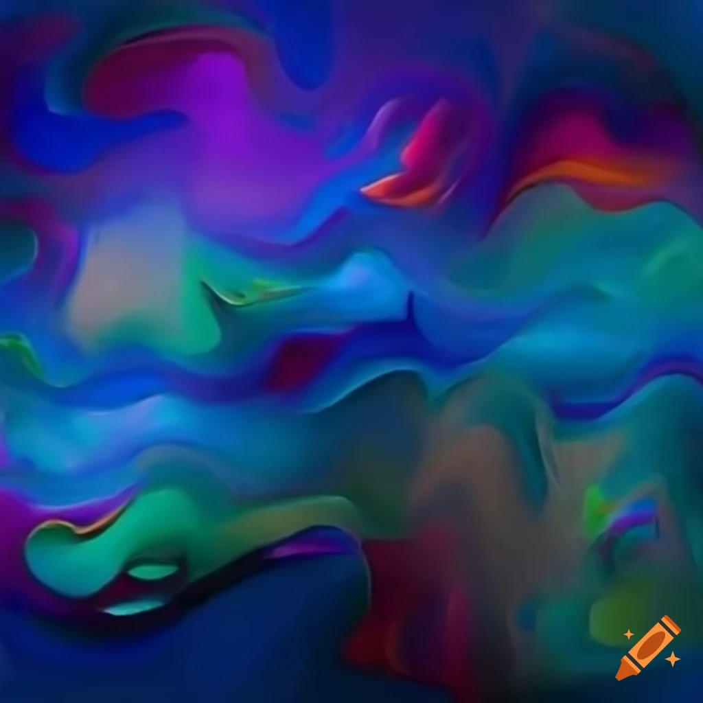 An ai-generated abstract painting with a calming mood
