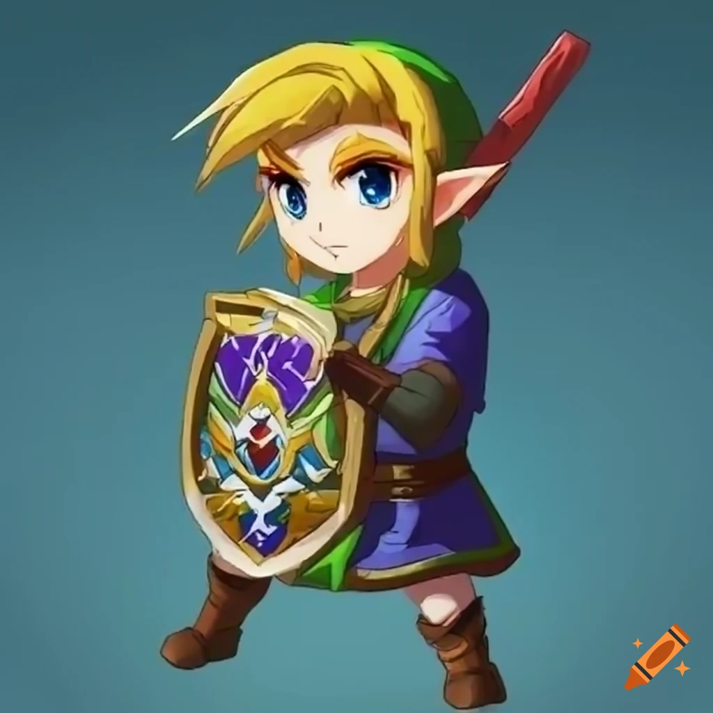 Link protect zelda