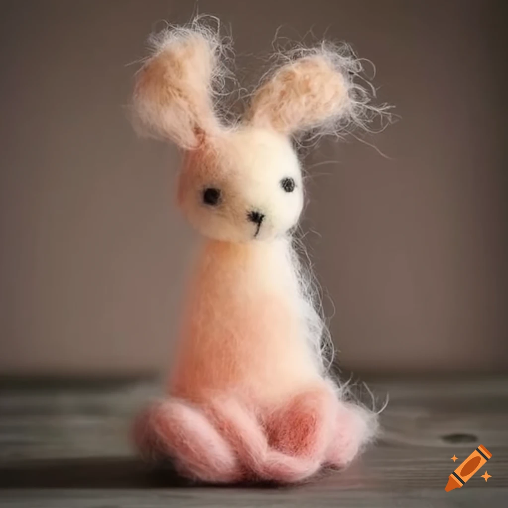 Whimsical lovable felted wool creatures with adorable features and cute ...