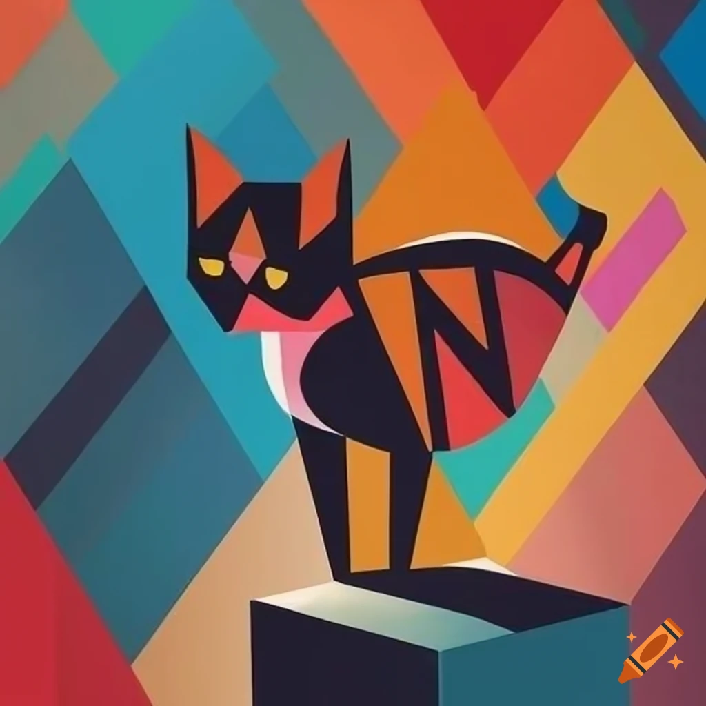 Cat cubist