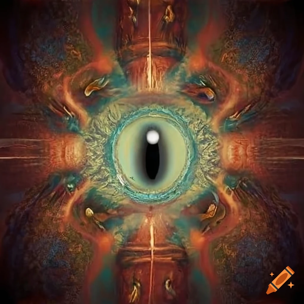 Abstract all-seeing eye