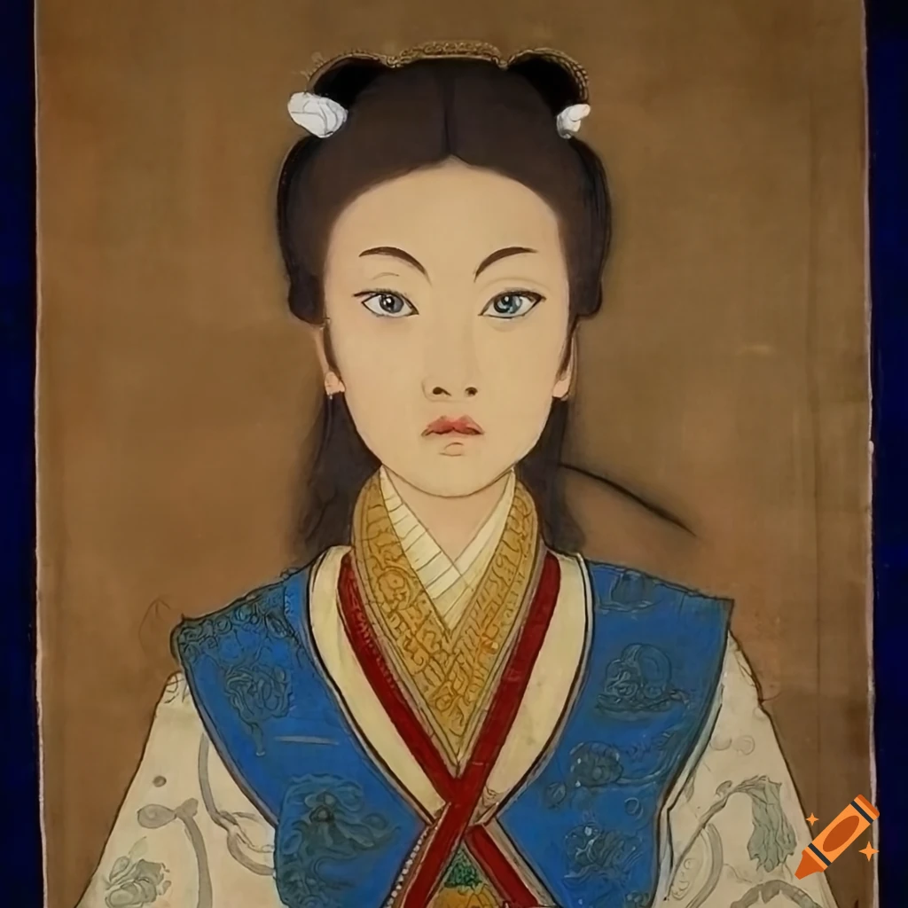 Portrait of katara from avatar: the last airbender, in the style of ...