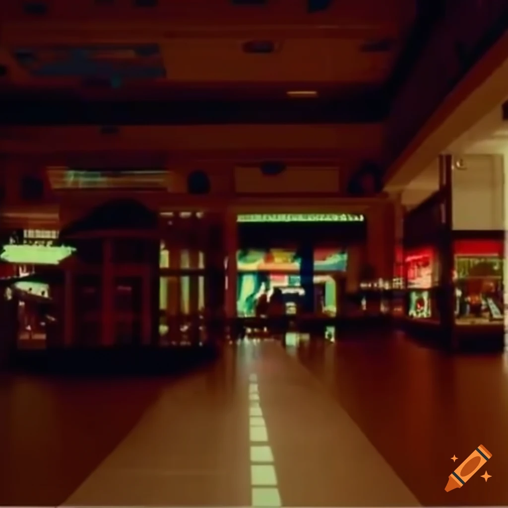 90s mall commercial with vhs effect on Craiyon