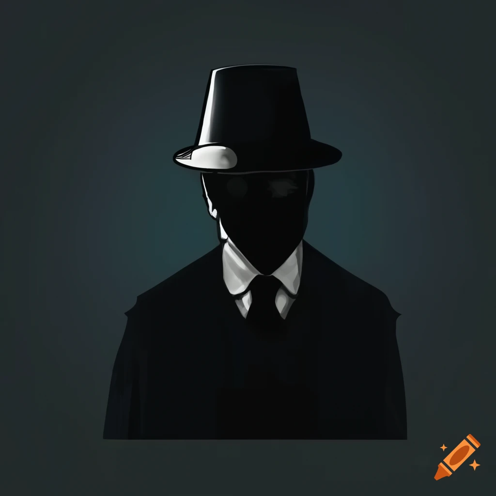 An intriguing silhouette of a detective or investigator, emphasizing ...