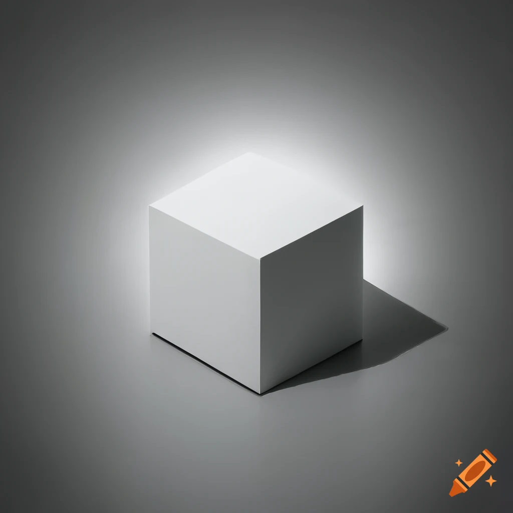 A white cube on Craiyon