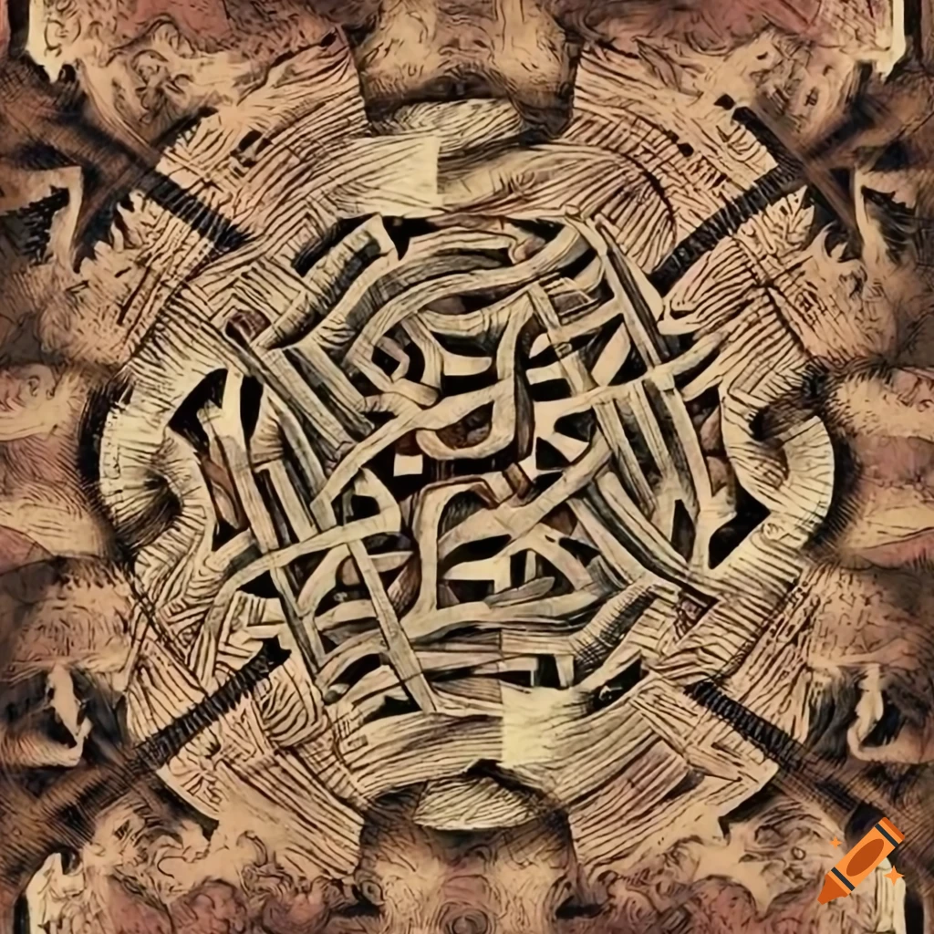 Mc escher style maze