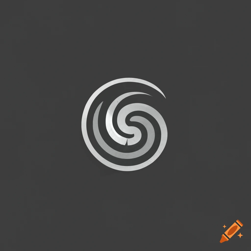 A black and white logo for greyscale coffee on Craiyon