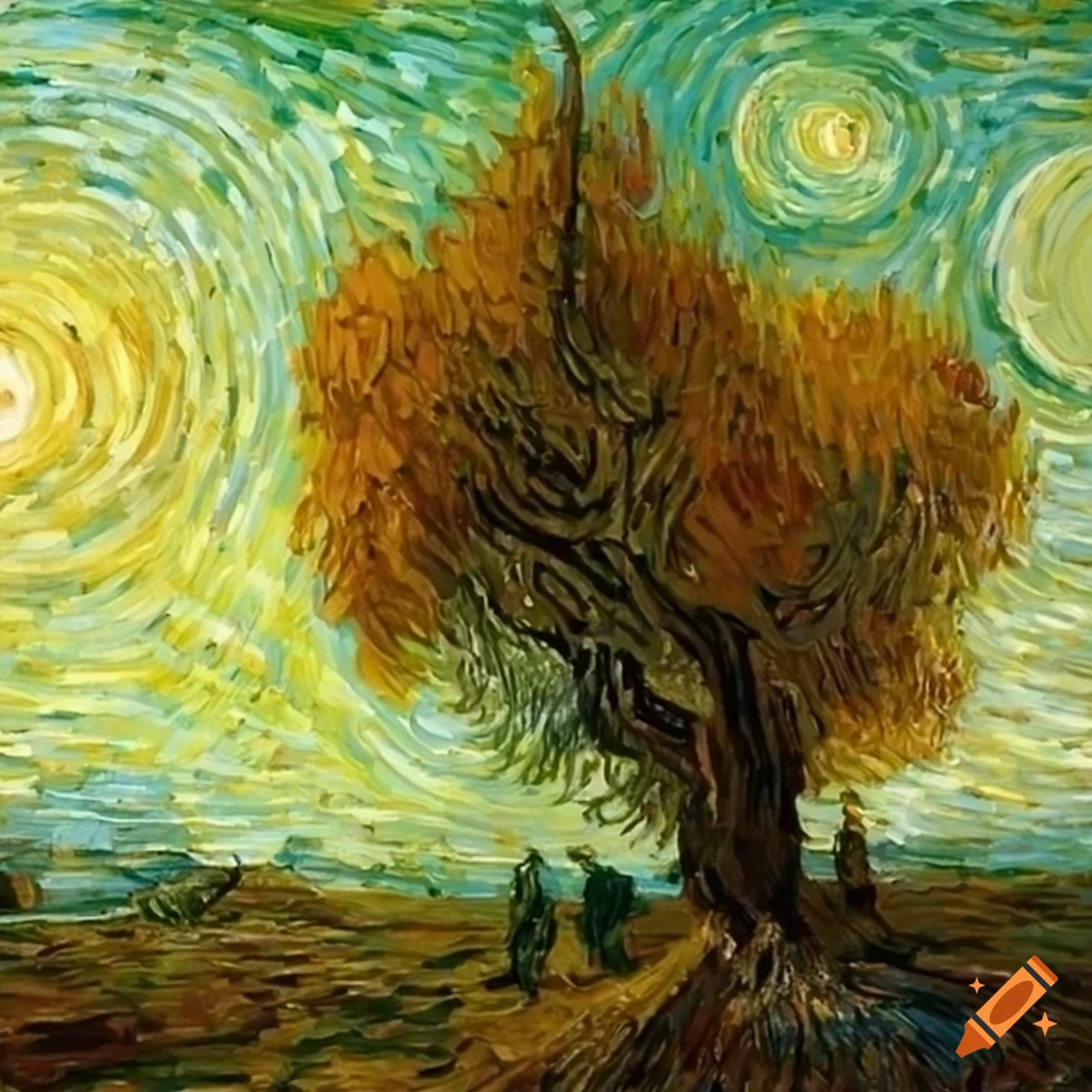 Trees van gogh