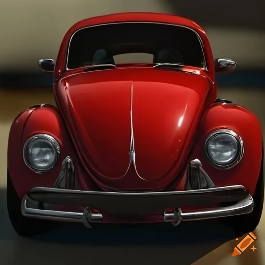 Fusca 1970 na cor grená