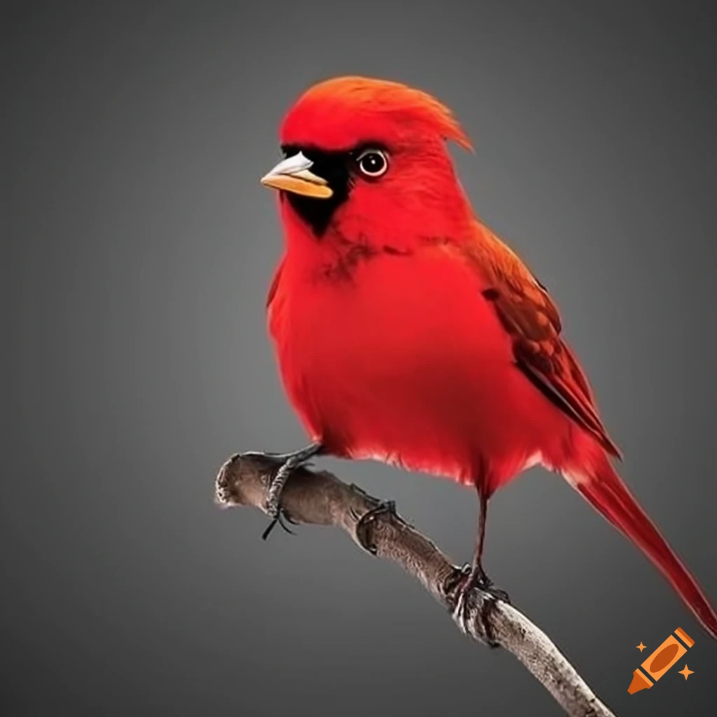 Red bird on Craiyon