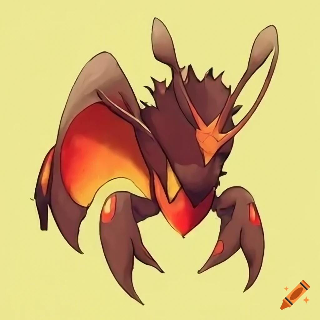 Bug/dragon type pokemon evolution on Craiyon