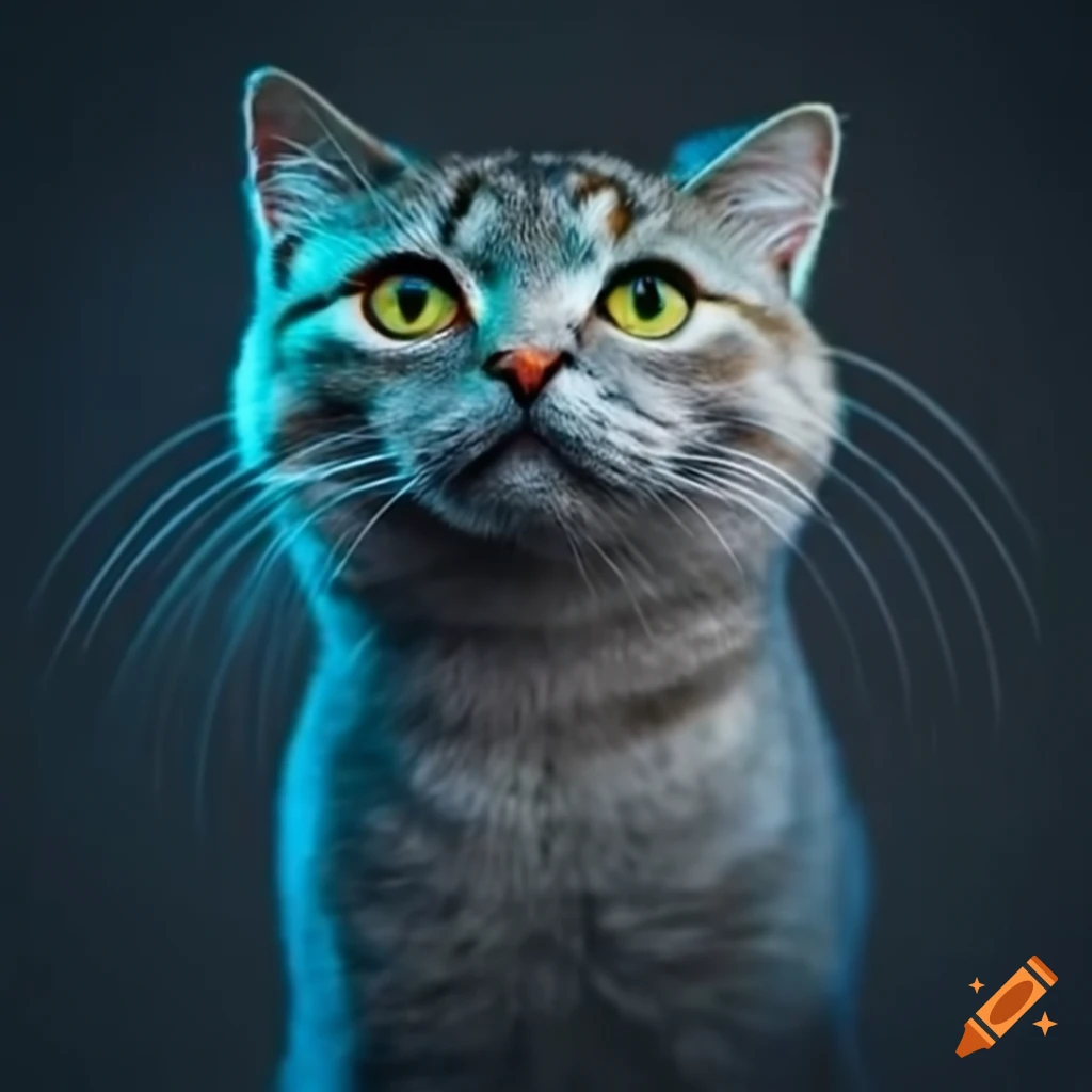 Animated cat on Craiyon