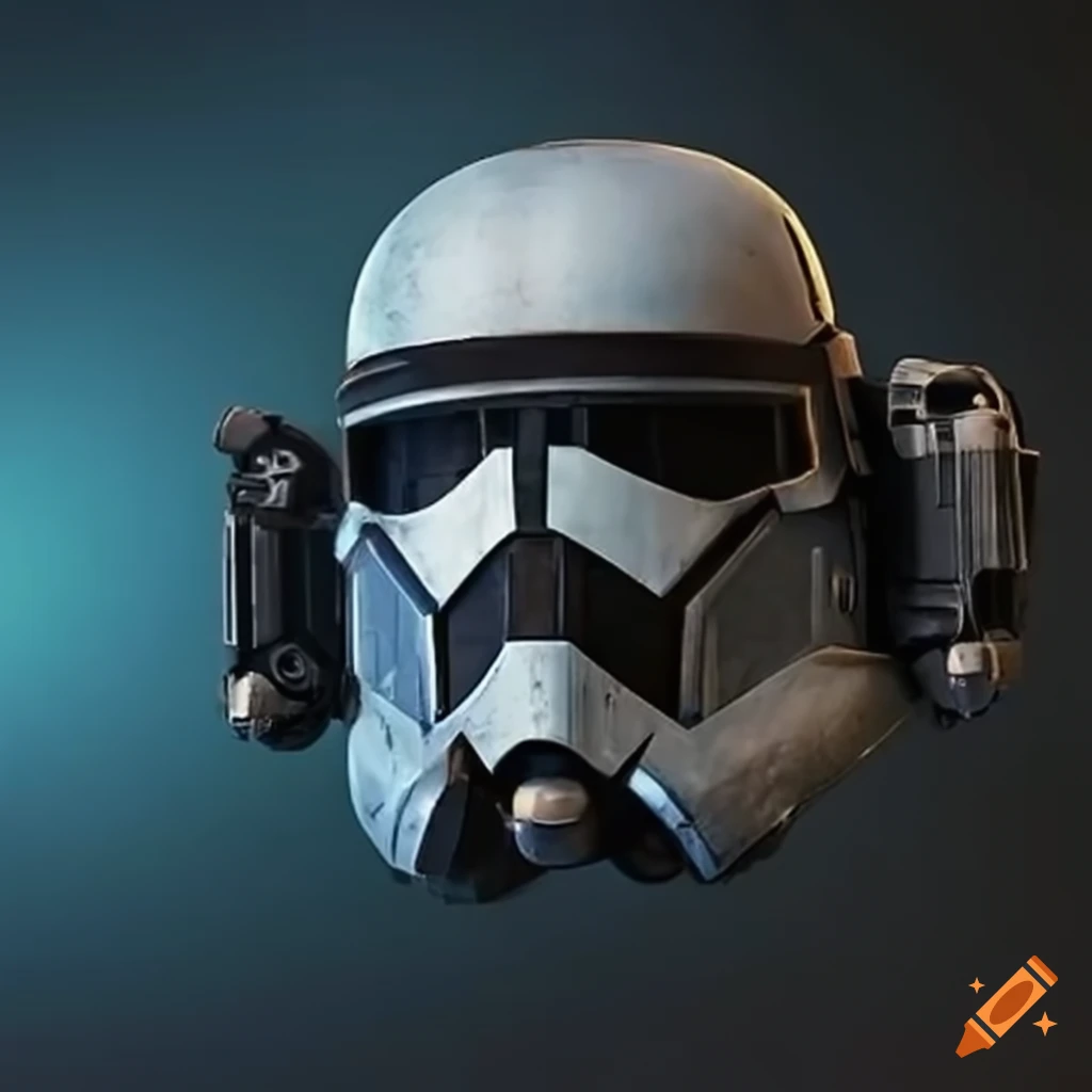 Star wars soldier's futuristic helmet droid on Craiyon