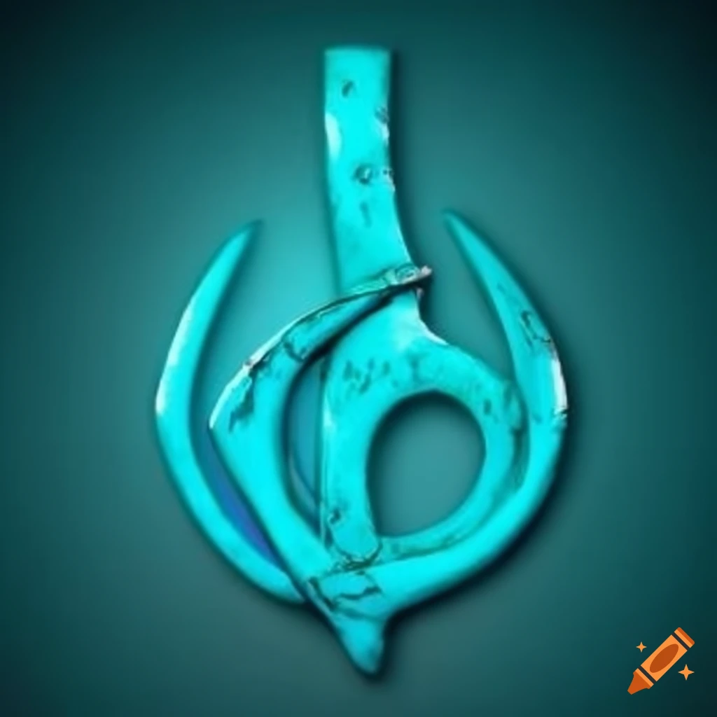 Les emblèmes symbole turquoise