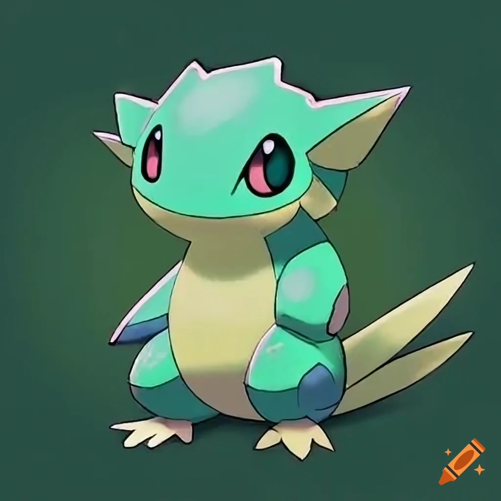 Toatric is a pure Grass-type Pokémon. It's a round and cute-looking ...