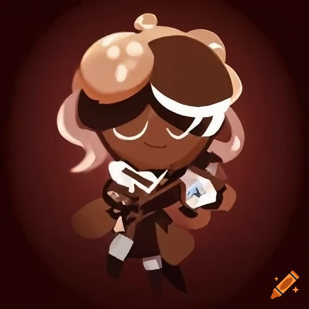 Coffee chocolate cookie from cookie run kingdom on Craiyon