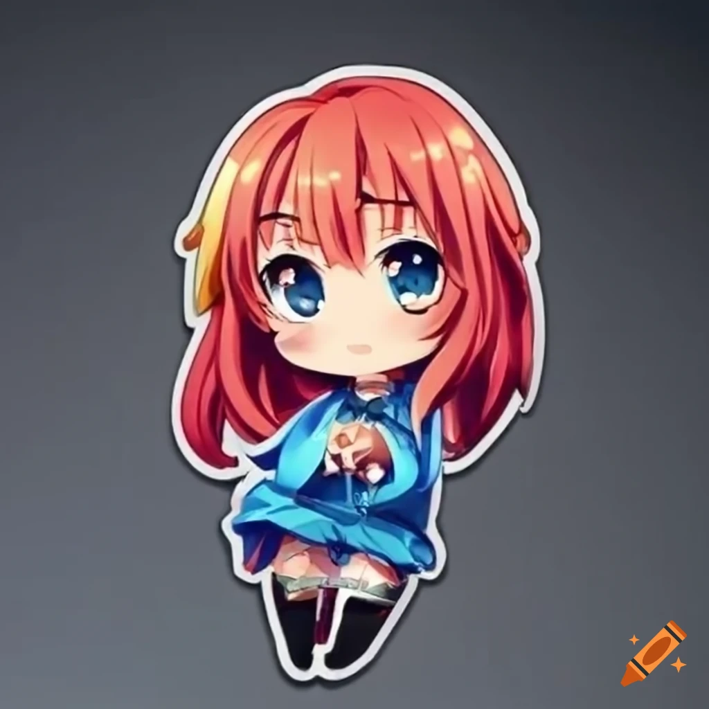 Anime chibi sticker
