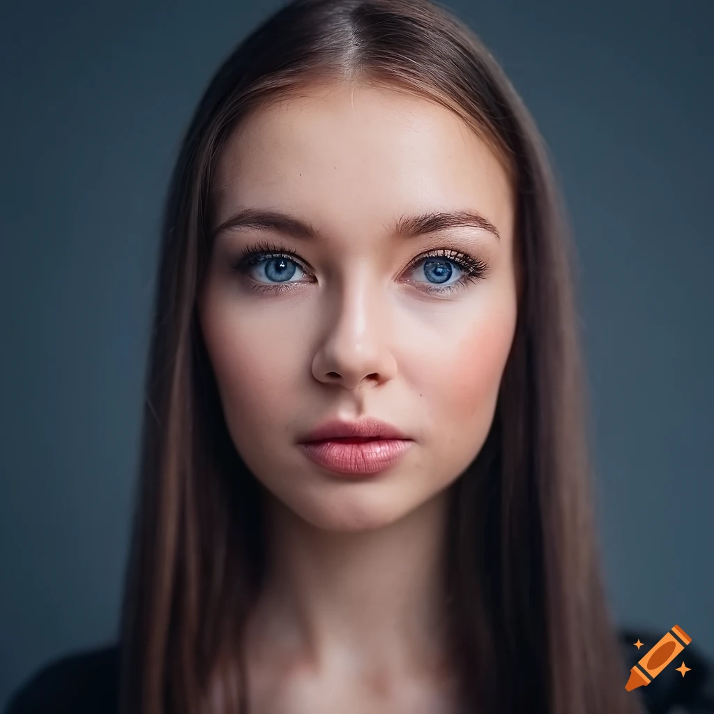 Professional portrait photograph with Perfect Facial Features of a ...