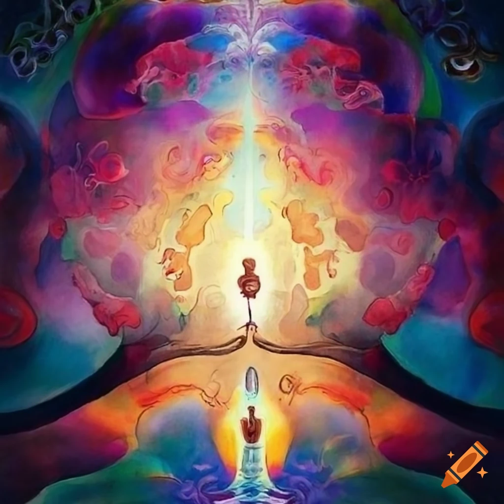 "/imagine prompt: 333, a call to unify mind, body, and soul, A fusion ...