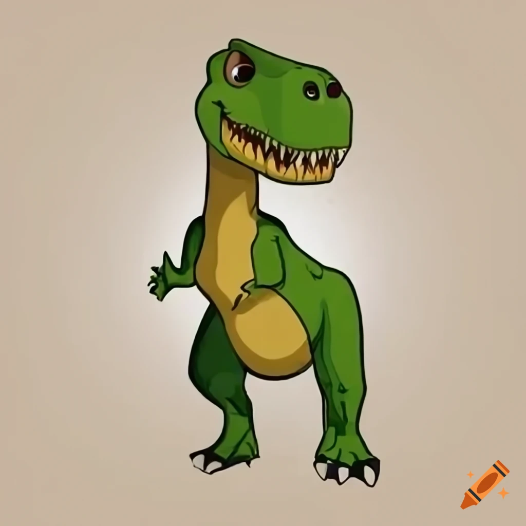 Pixar tyrannosaurus rex chibi character design