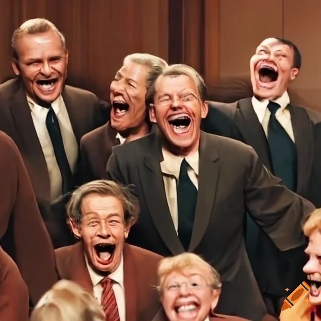 Group of juries laughing