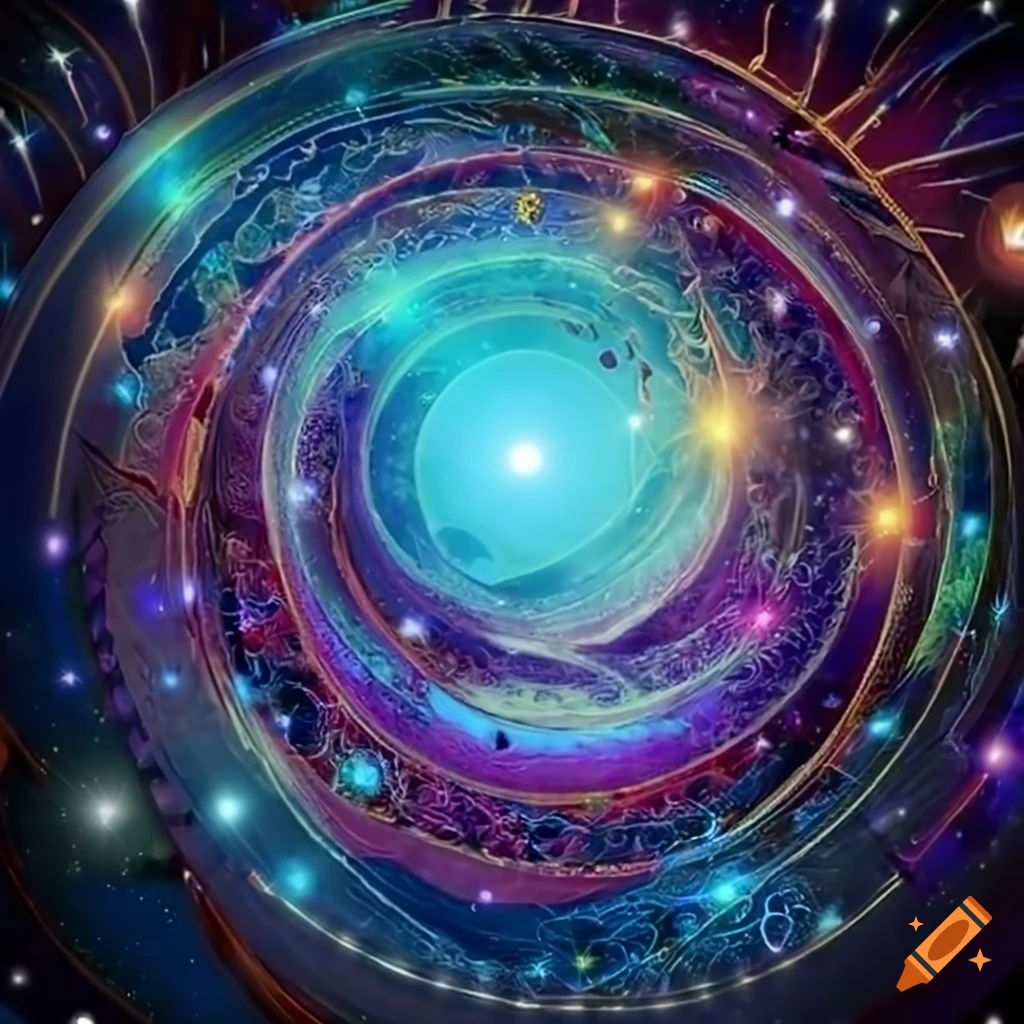 Create an animated starting page UI that seamlessly merges the enchanting allure of the divine ...