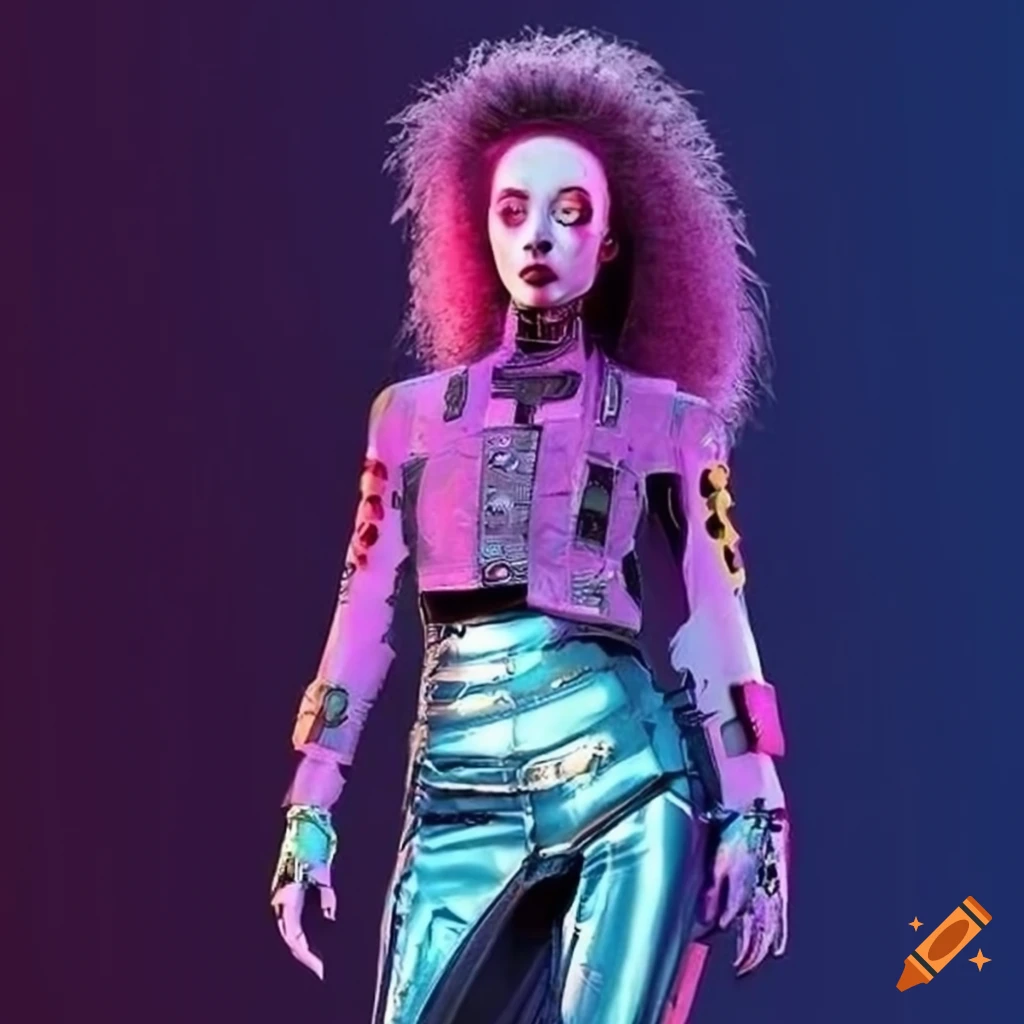 Really cool fashion, 70's disco inspired, cyber punk, space uniform