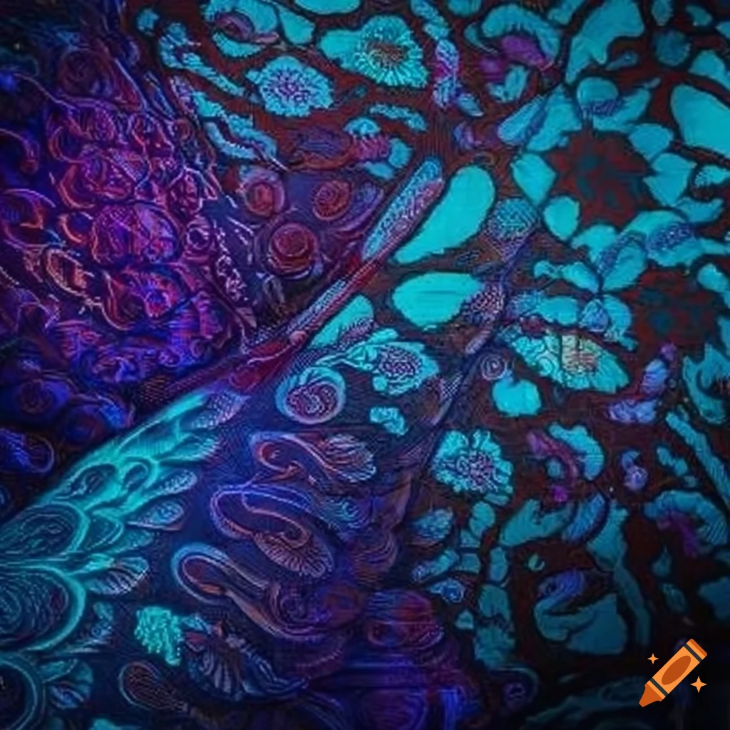 Intricately designed brocade texture