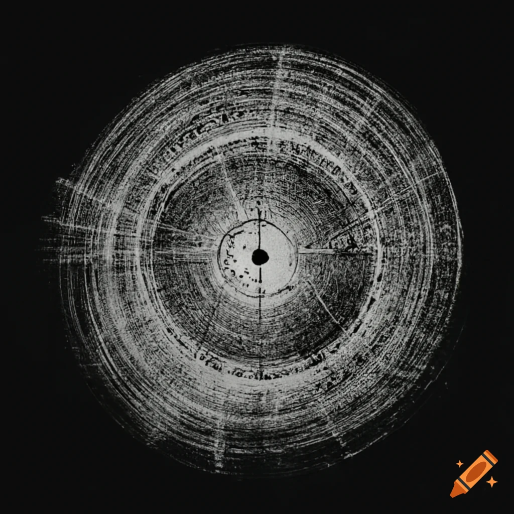 Circular x-ray of clock mechanism