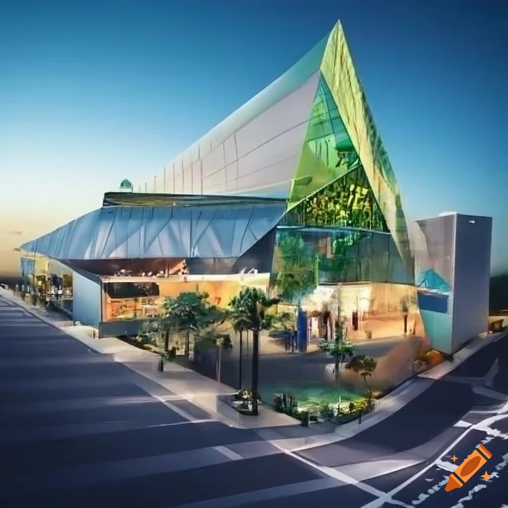 Centro comercial triangular on Craiyon