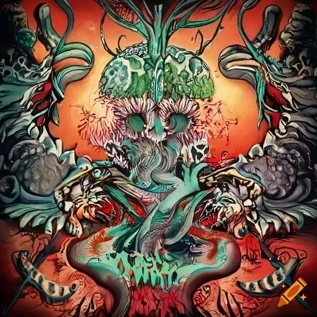 Joe fenton art délire gris végétation