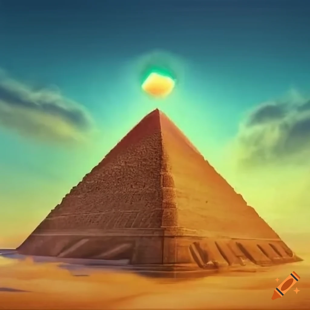 Ancient egyptian pyramid hyper realism on Craiyon