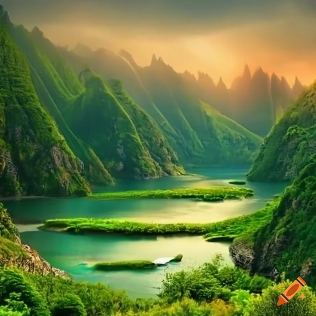 Beautiful nature environment on Craiyon