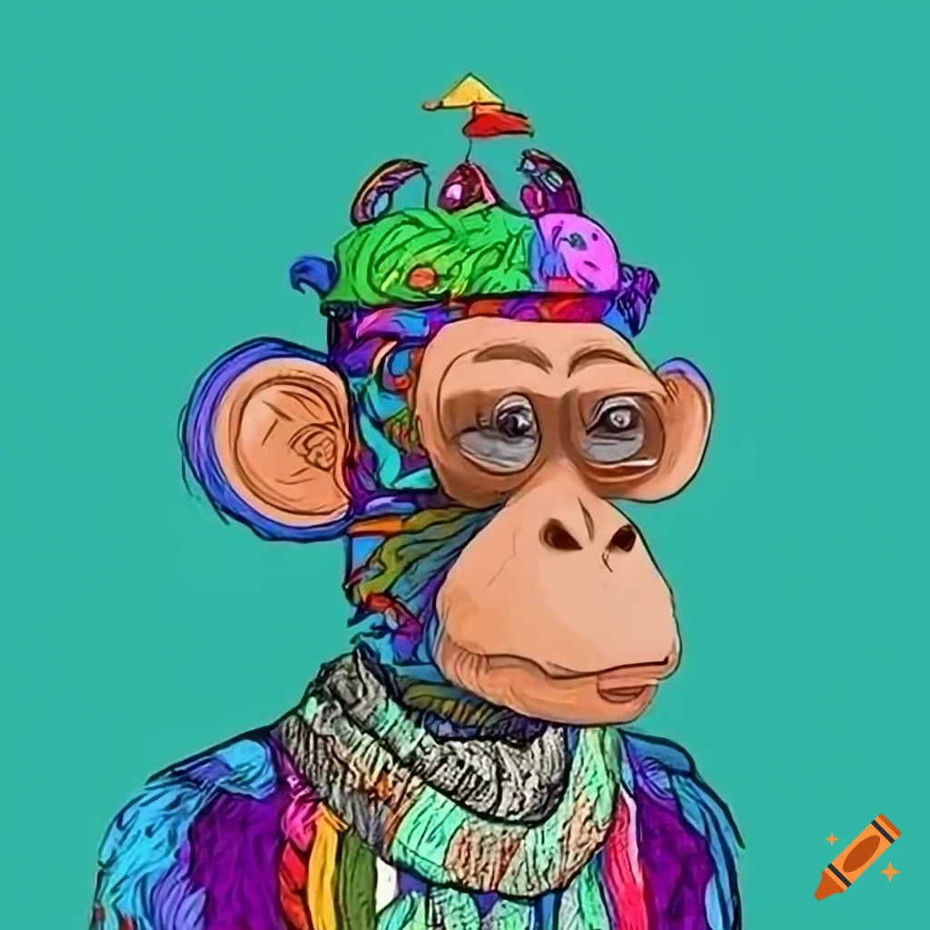 Nft monkey future unvisible frame