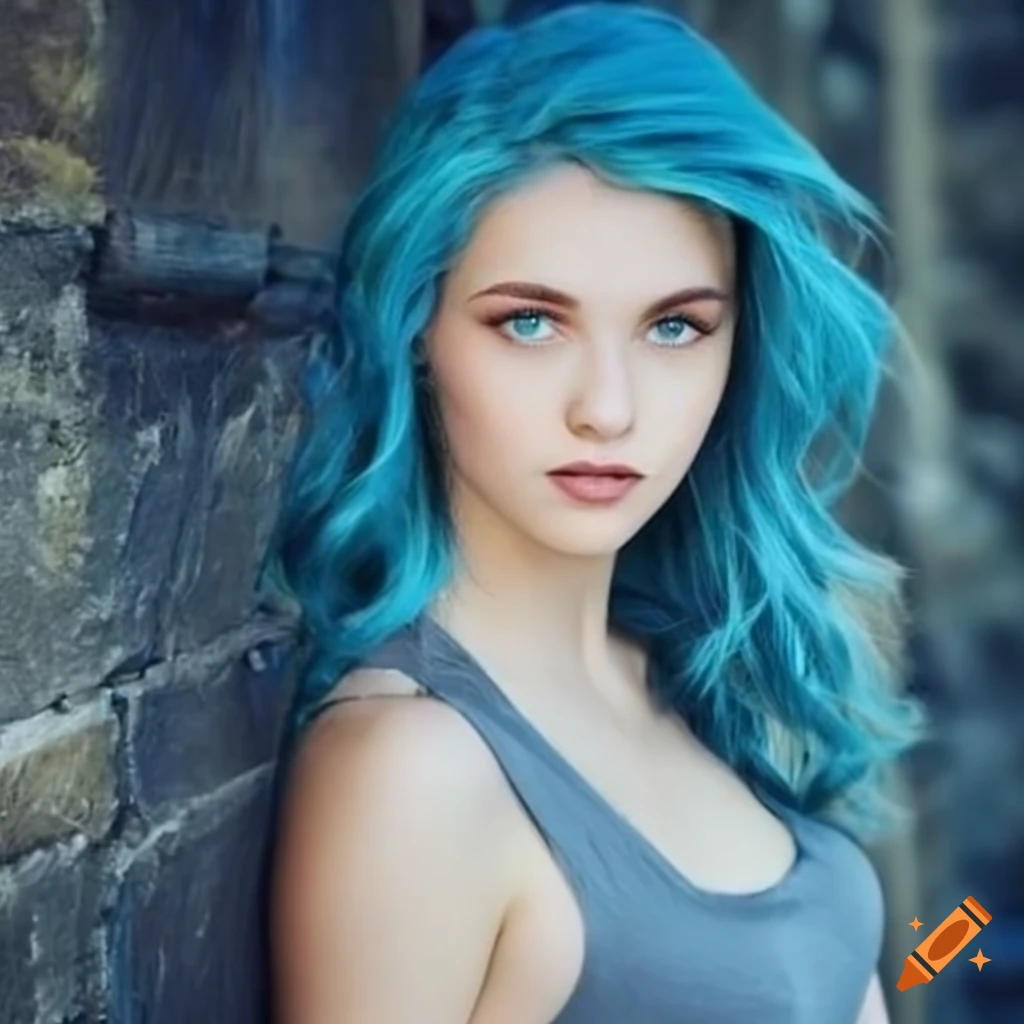 Blue hair girl
