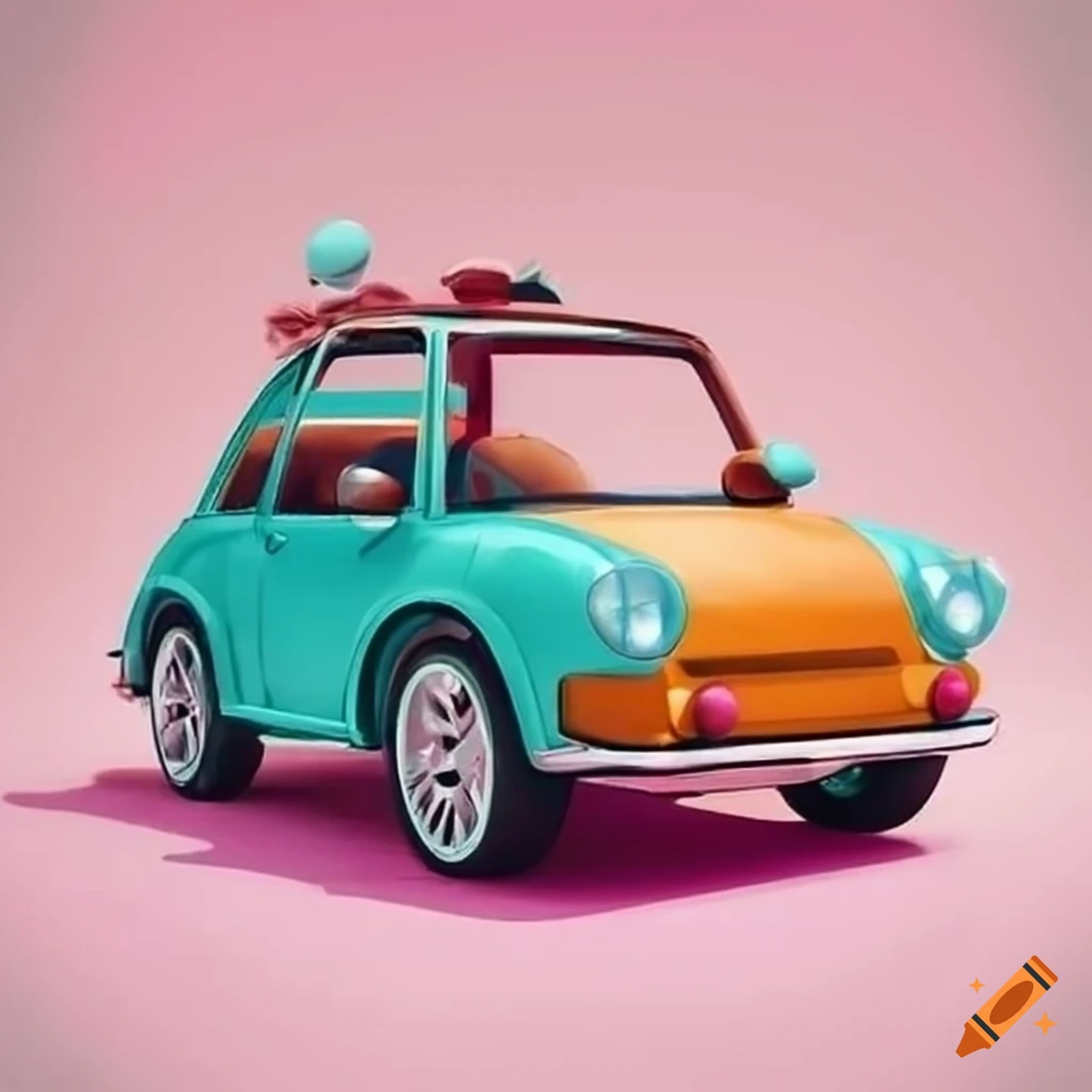 Cute car on Craiyon
