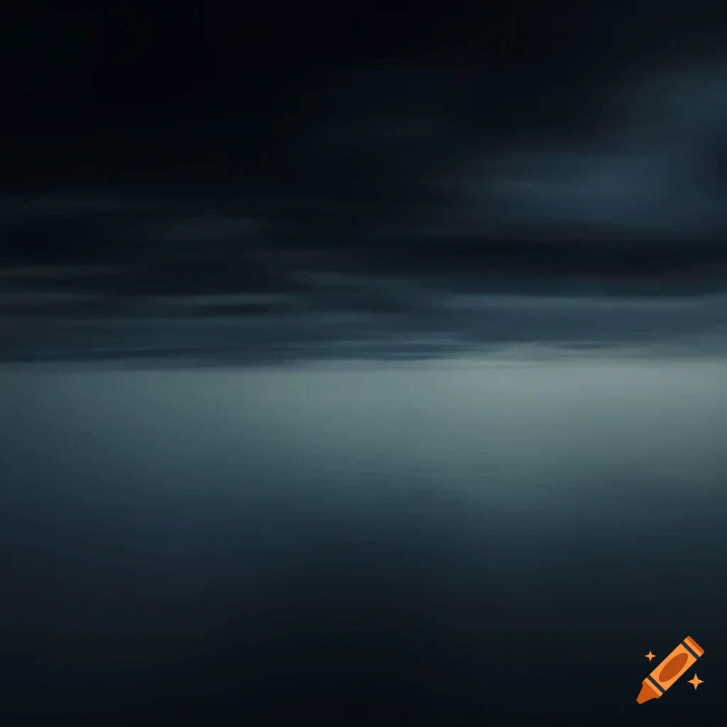 Sky at the bottom sea at upside, monochrome