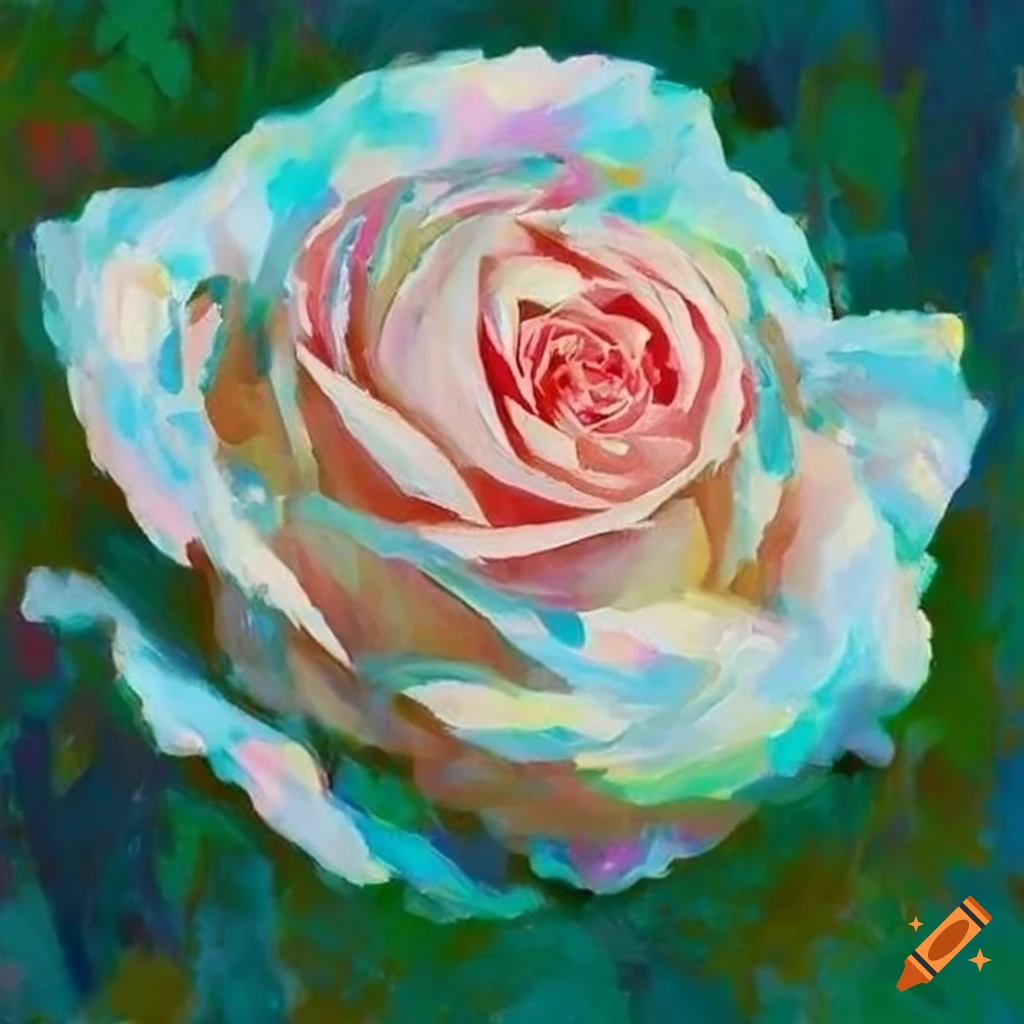 Monet roses on Craiyon