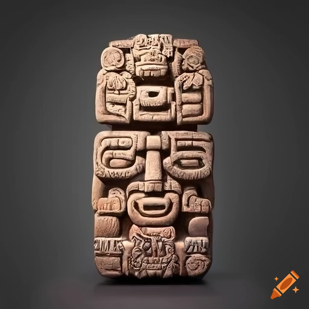 Estela de raimondi chavin desing with inca iconography on Craiyon