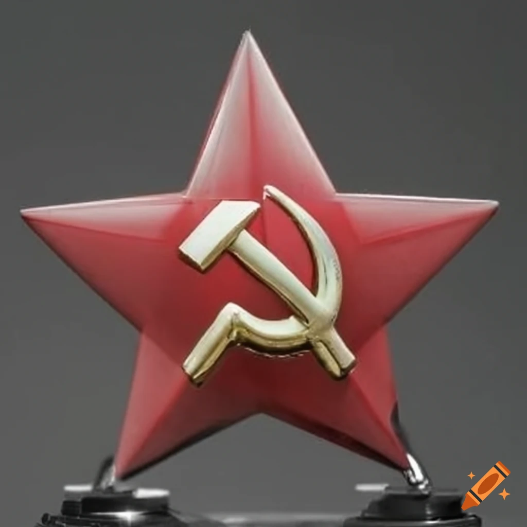 Soviet red star with 5 ray