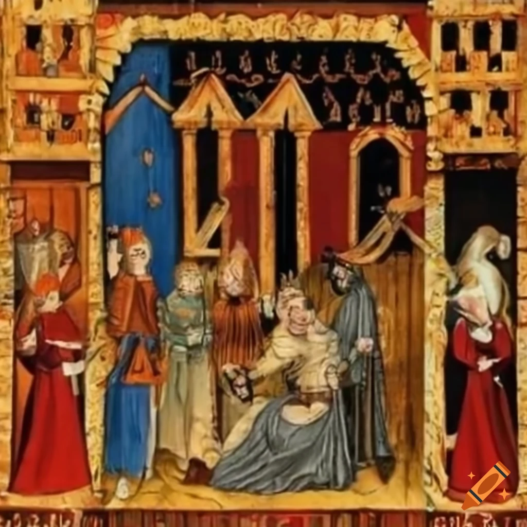 Medieval realms on Craiyon