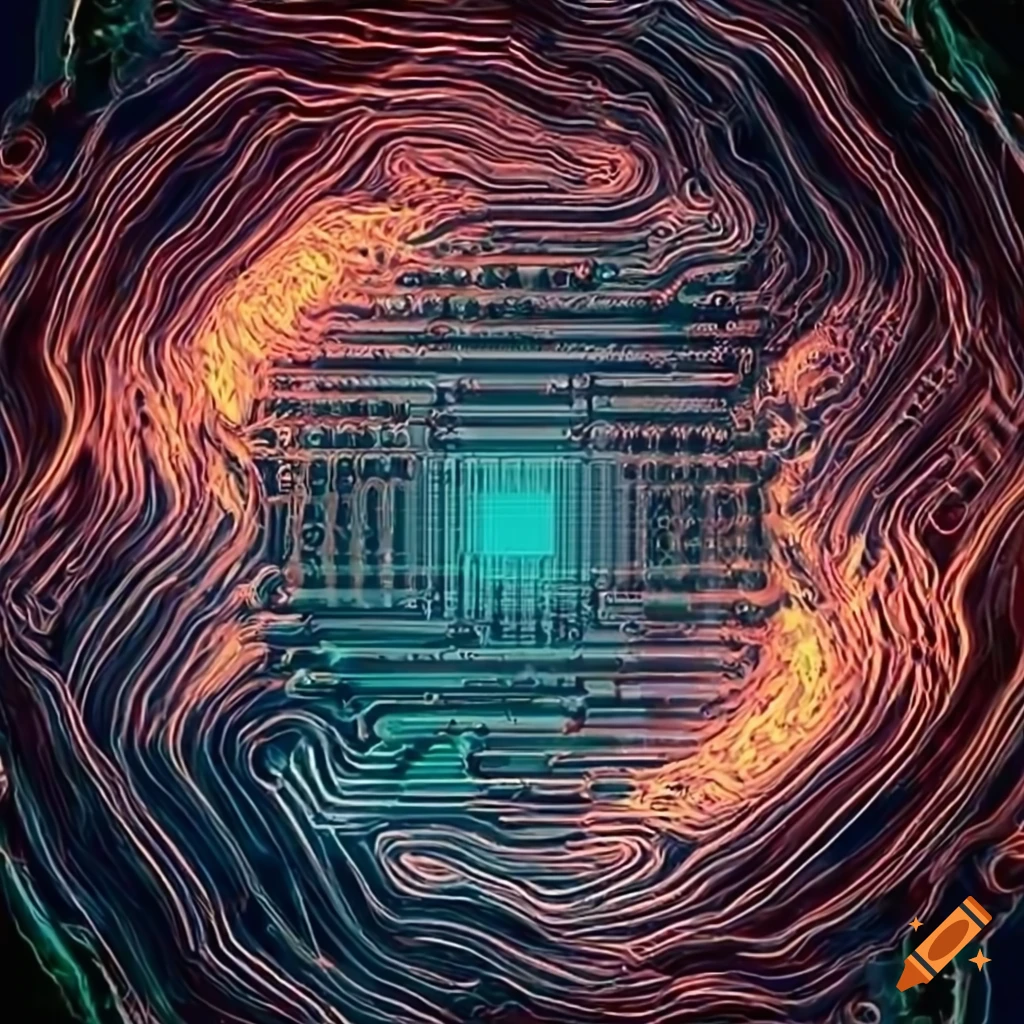 Electronic waves generated by a processor
