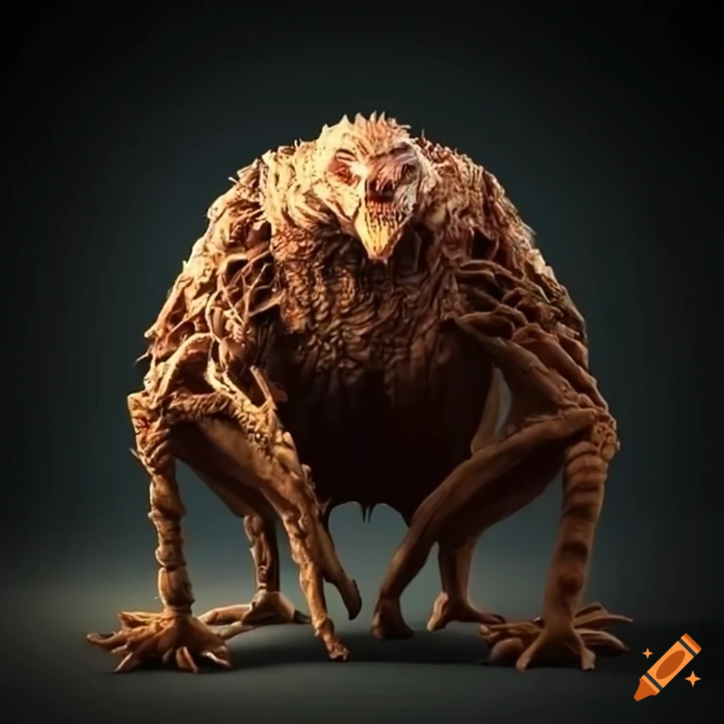 Complete creatures made of earth on Craiyon