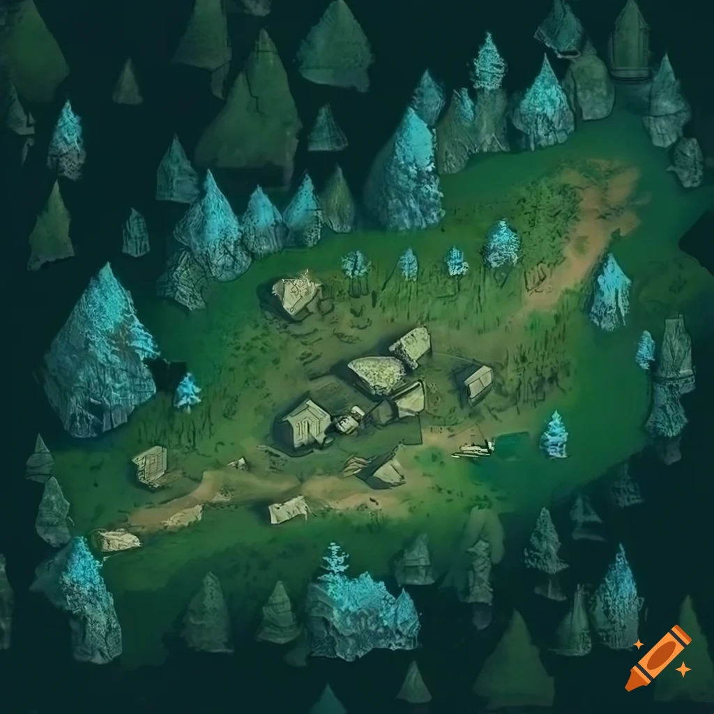 Fantasy map from above map aerial memorabilia top isometric for a ...