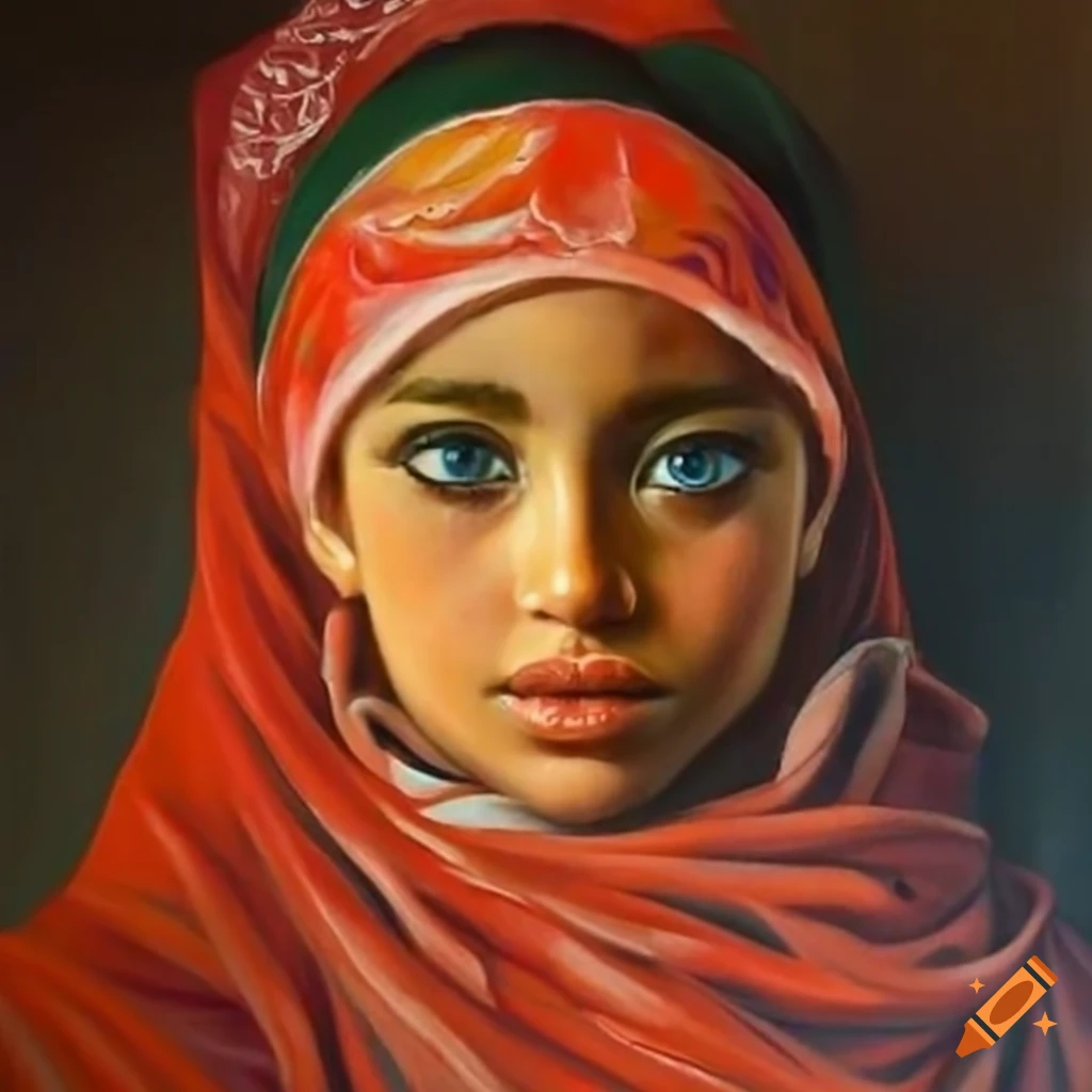 A moroccan dutch girl with hijab on Craiyon